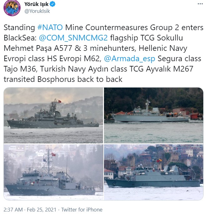 Nave aparținând Grupării navale de luptă contra minelor (SNMCMG2) din ...